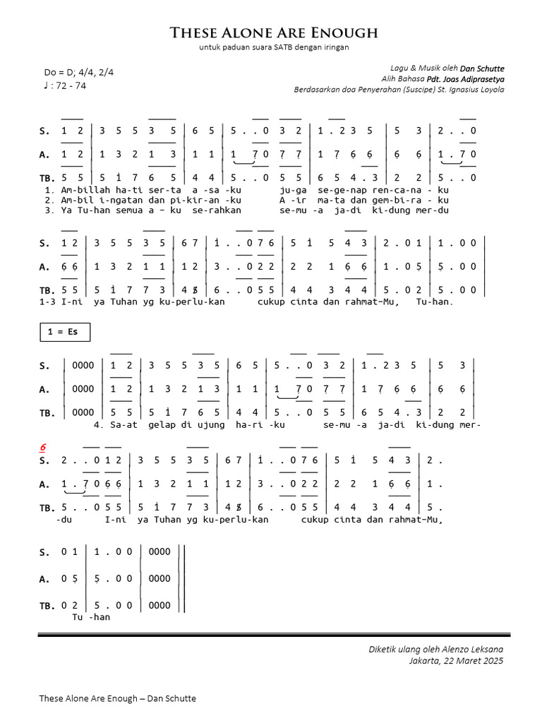 These Alone Are Enough - Retyped by Alenzo Leksana | PDF
