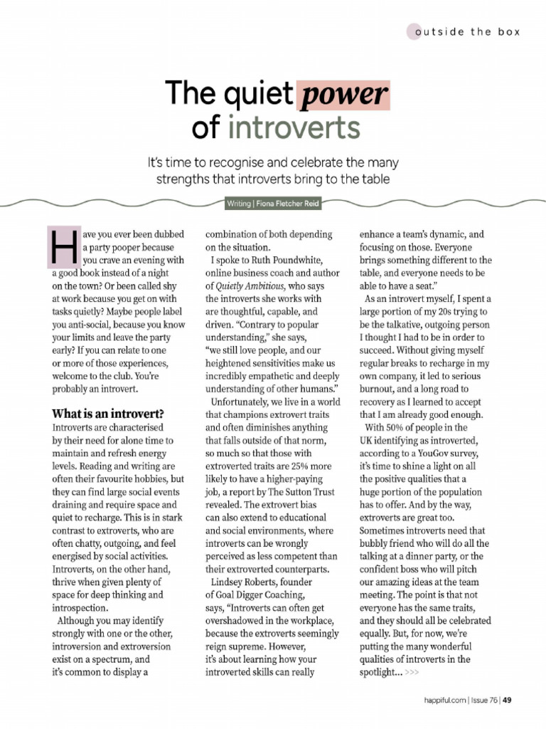 Power of Introverts | PDF