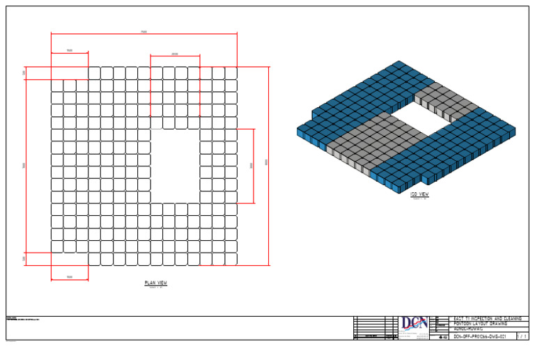 DCN OFF PR01266 DWG 021 Pontoon Layout Drawing - Rev0.2 | PDF ...