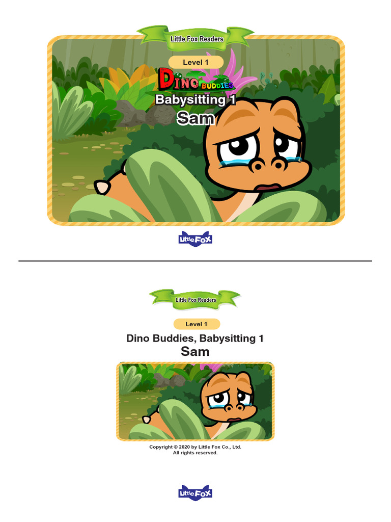 Level 1 - Dino Buddies - Babysitting 1 - Sam | PDF