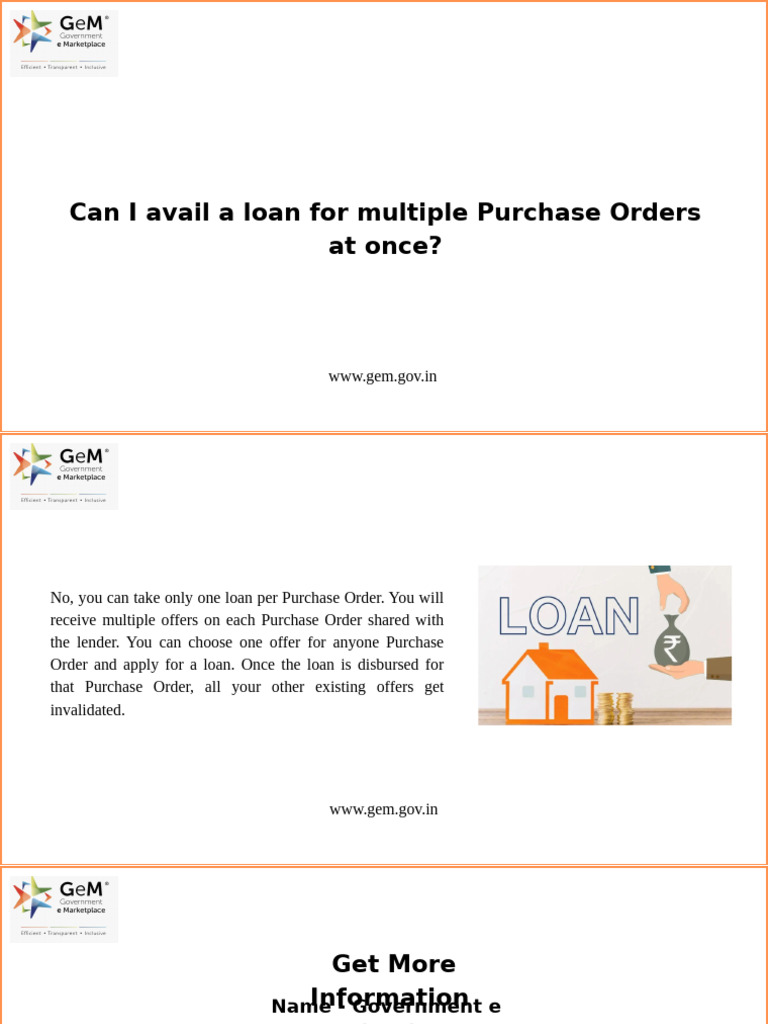 Can I Avail A Loan For Multiple Purchase Orders at Once | PDF