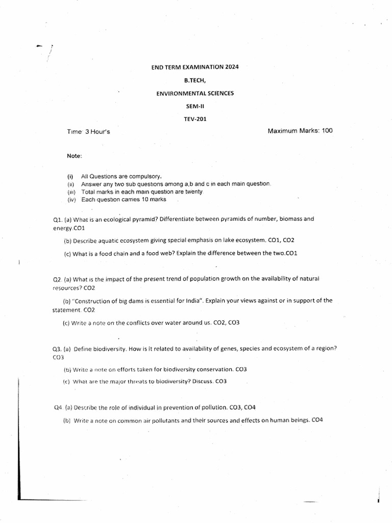 Tev201 Endsem 2024 Jun | PDF