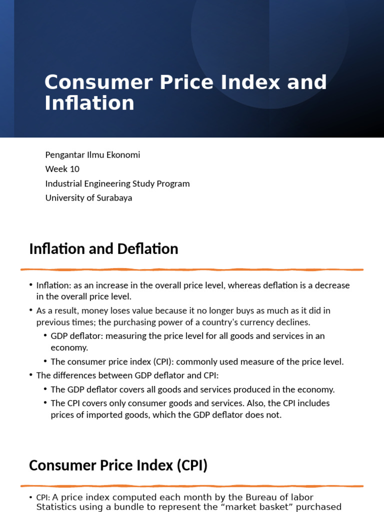 Consumer Price Index and Inflation | PDF | Inflation | Consumer Price Index