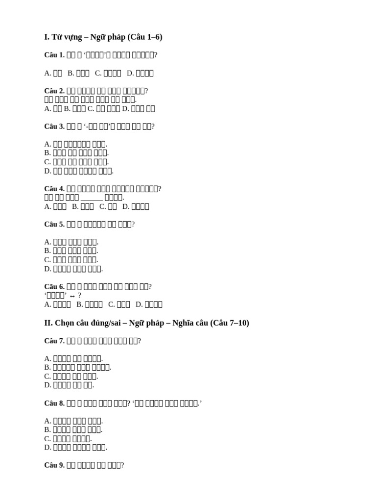 Thi Thu THPT Han GPT 1 | PDF