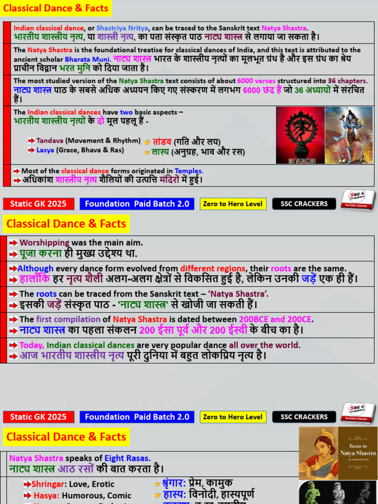 Topic-2 Classical Dance & Facts Class-1 (1) - Removed | PDF