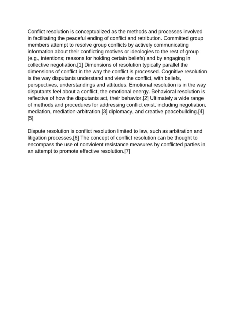 Conflict and Retribution | PDF