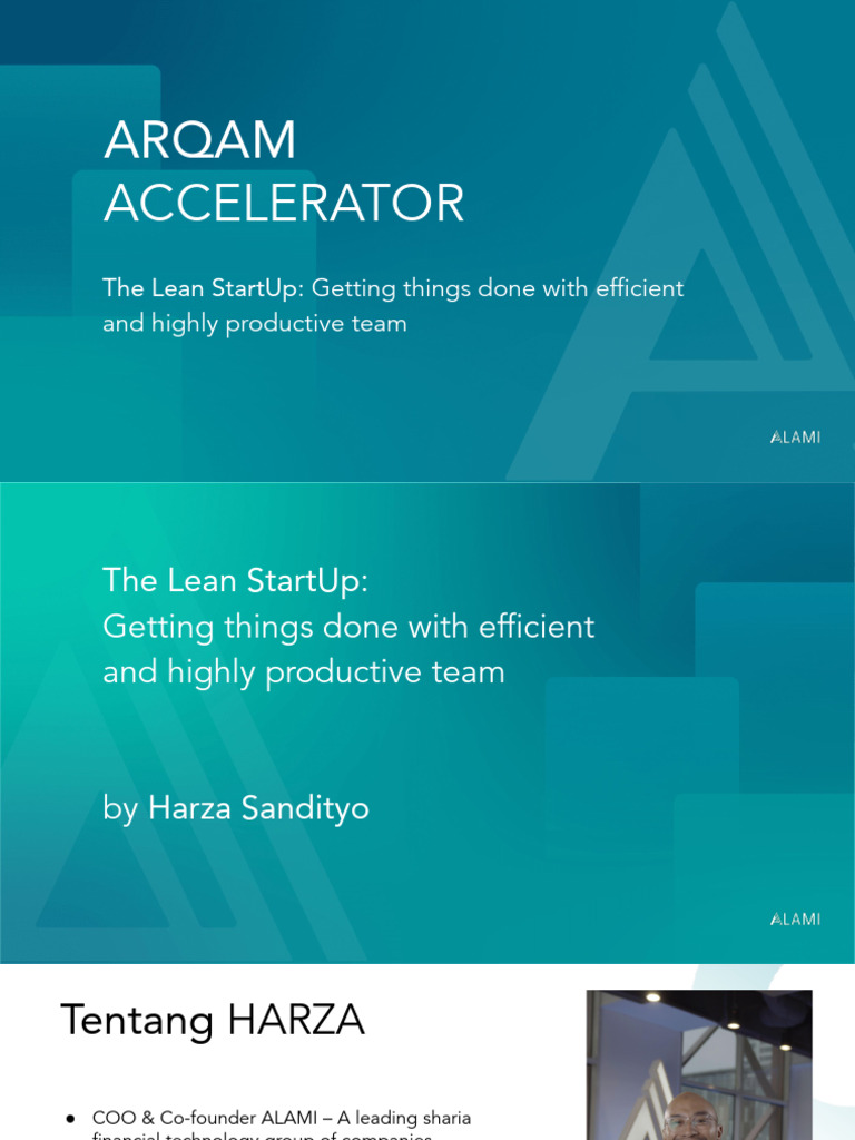 HARZA SANDITYO - Lean Start-Up | PDF | Startup Company | Small Business ...