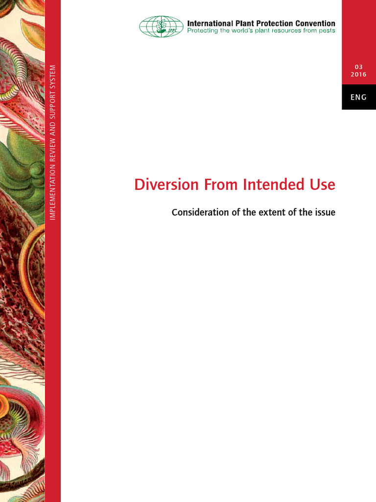 Ippc-Irss Diversion From Intended Use | PDF | Risk