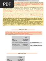 Excess MCIT Carry-Over Explained | PDF | Gross Income | Corporate Tax