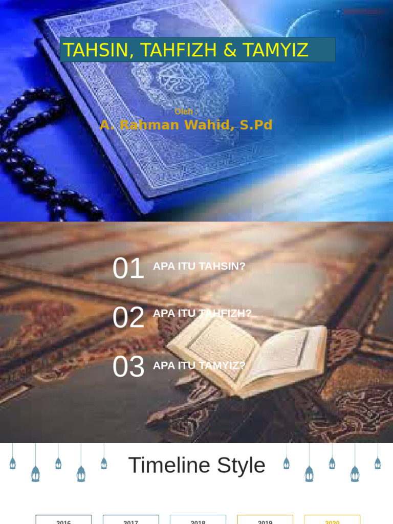 Materi Mpls - Tahsin - Tahfizh - Tamyiz | PDF | Microsoft Power Point | Computer Graphics