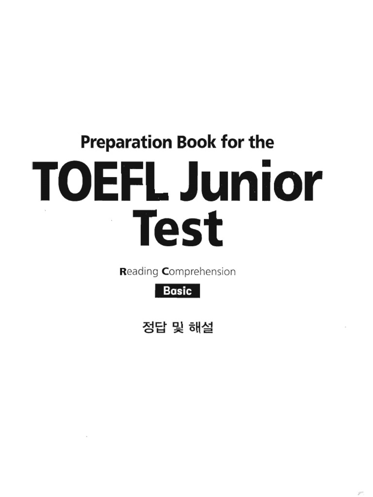 Preparation Book For TOEFL Junior LC Basic | PDF