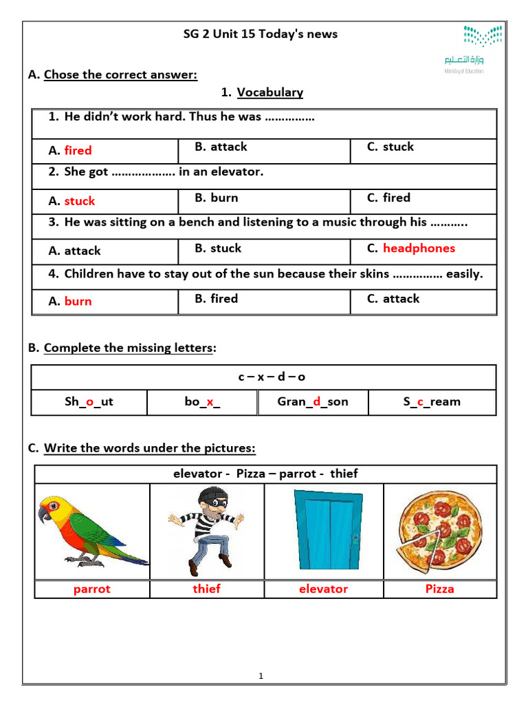 SG2 UNIT 15 AN | PDF