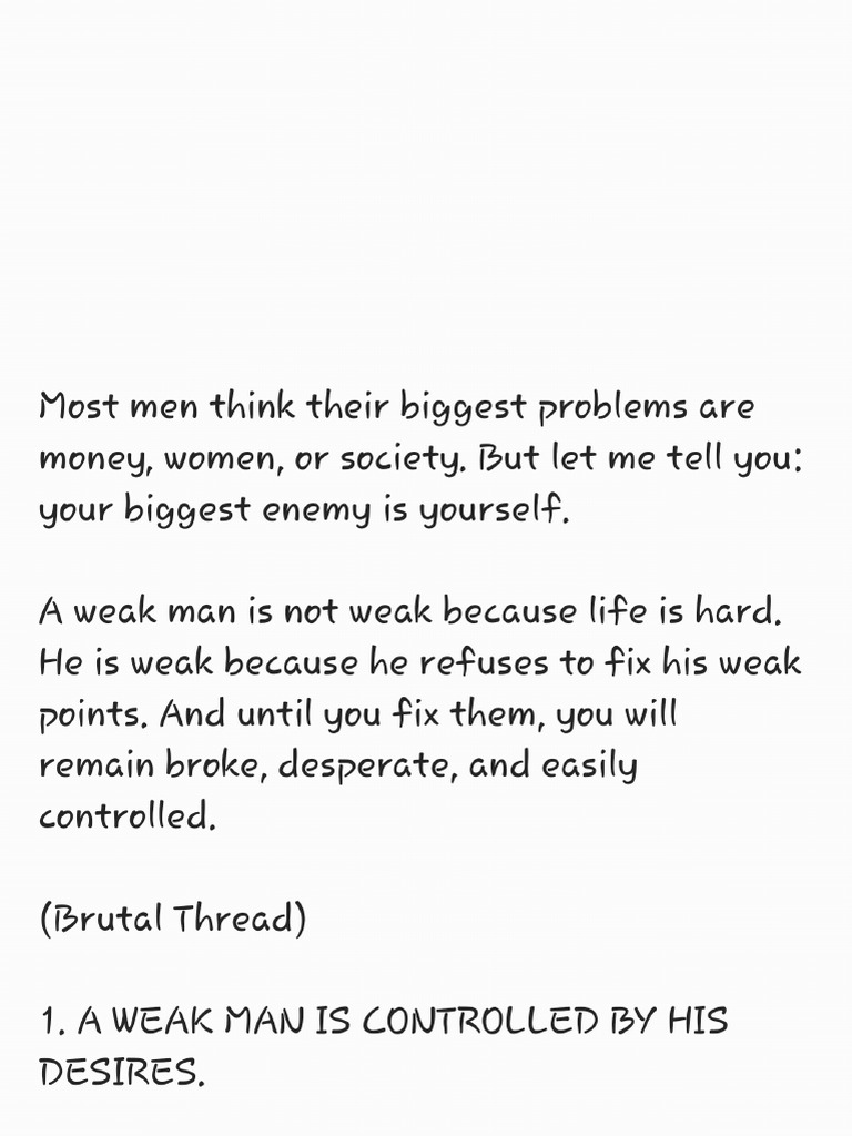 Be Strong Dear Man | PDF