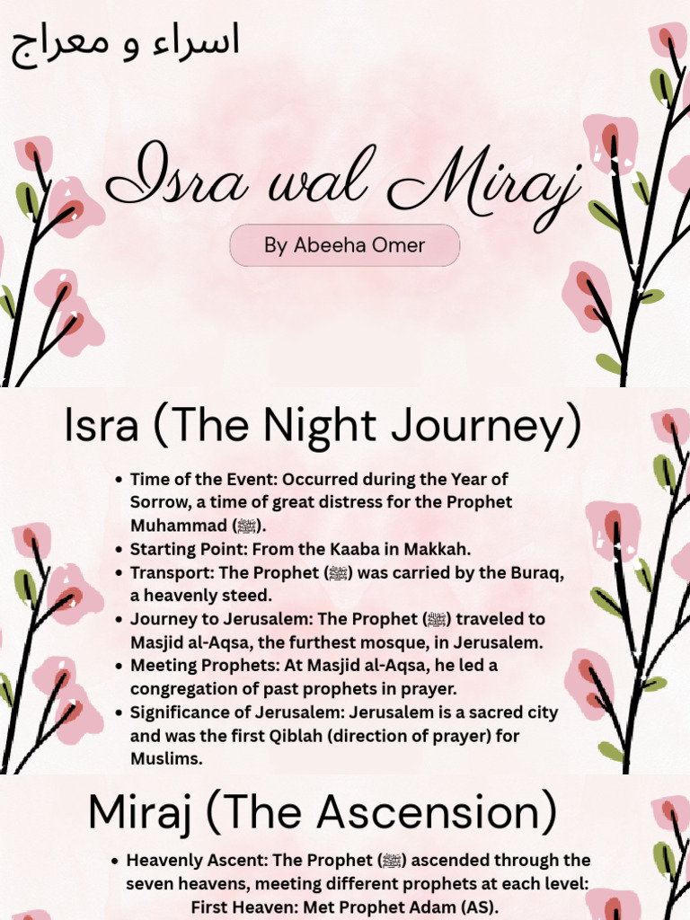 Isra Wal Miraj | PDF
