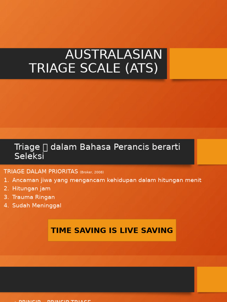 Australasian Triage Scale (Ats) | PDF