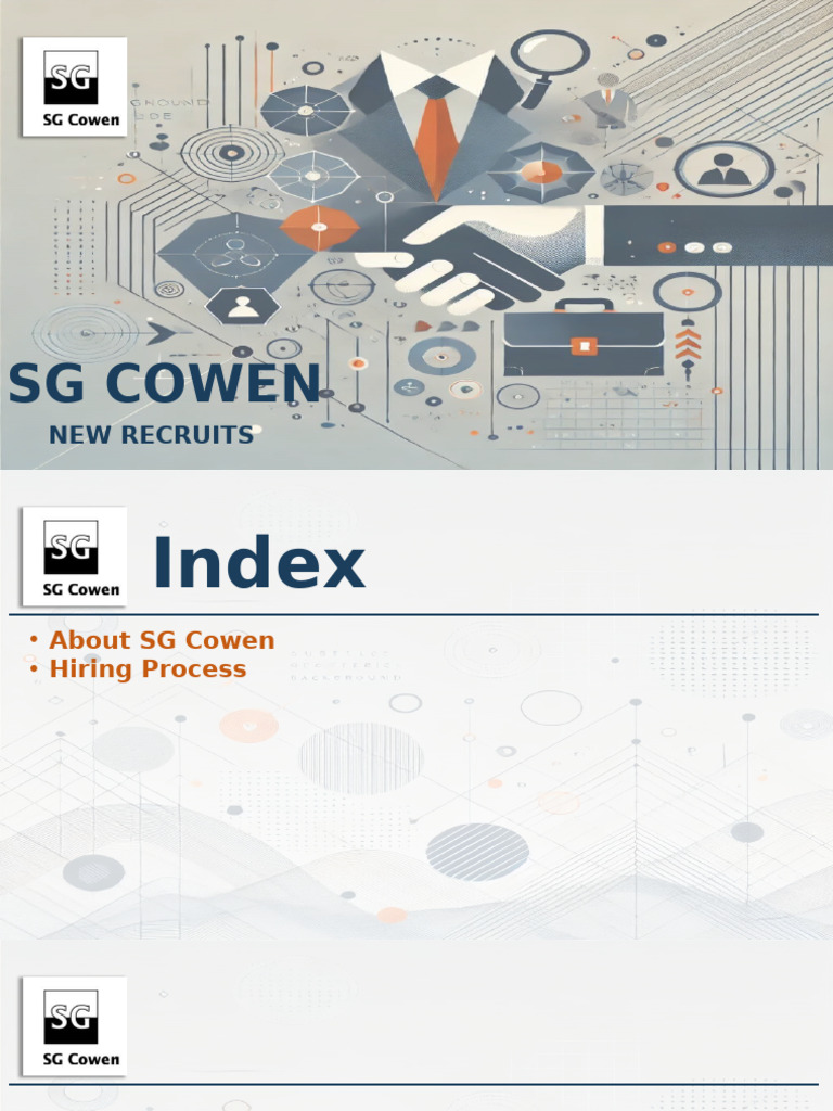 SG Cowen Hiring Process Overview | PDF