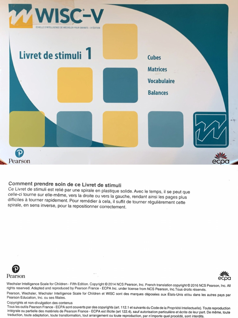 Livret de Stimuli 1 | PDF
