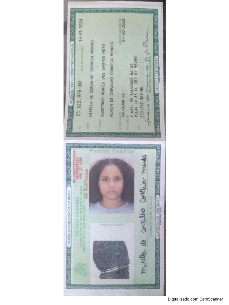 Identidade Mimi 2 | PDF