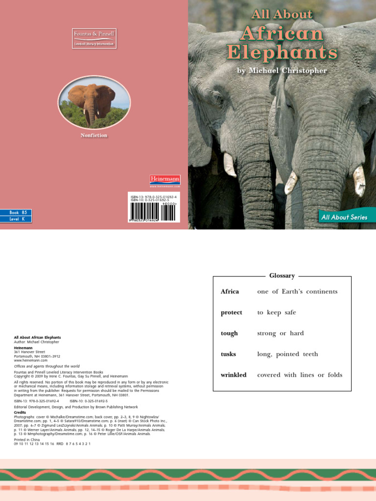 Facts About African Elephants | PDF | Elephant | Zoology