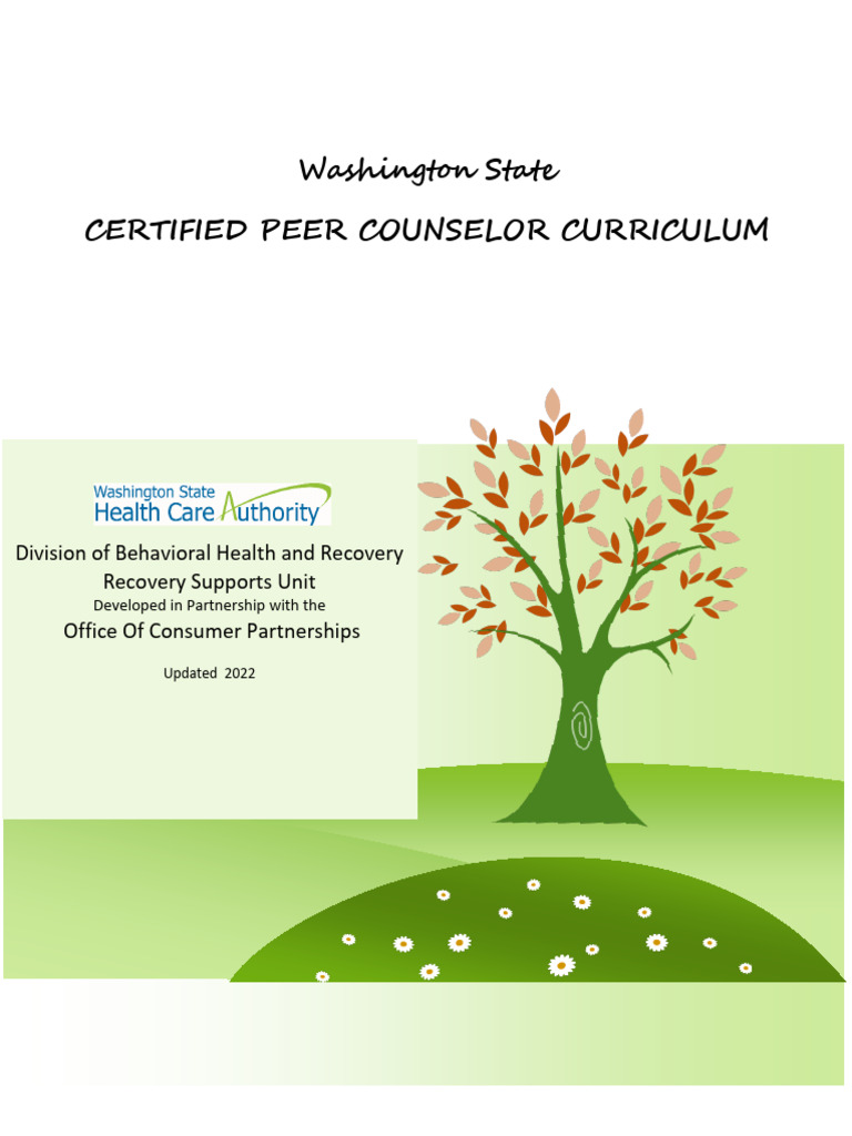 Certified Peer Counselor Training Manual | PDF | Psychological Resilience | Mental Health
