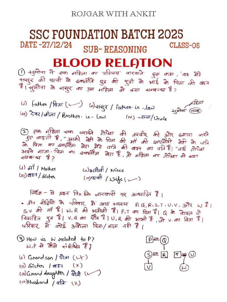 Blood Relation | PDF