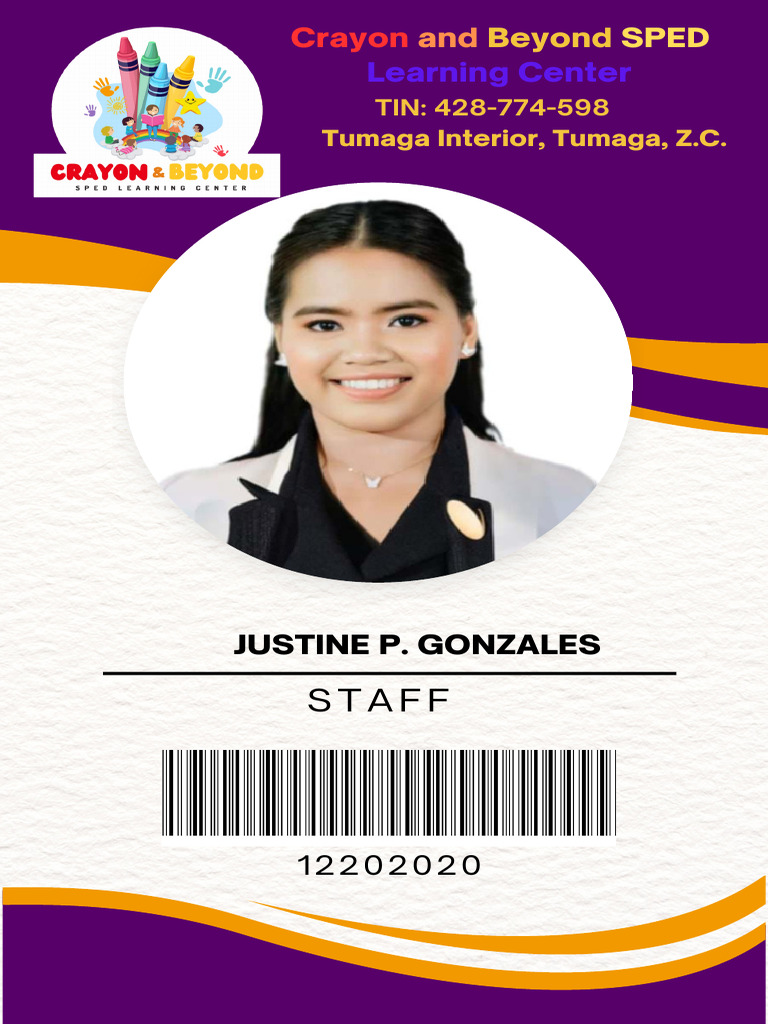 Red Simple Director ID Card 1 | PDF