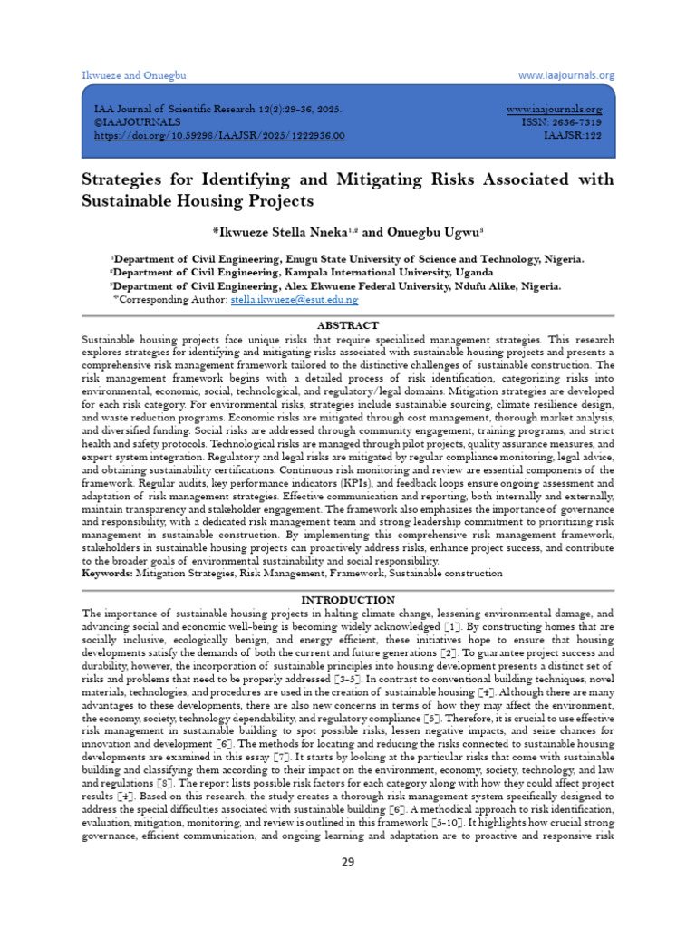 Strategies For Identifying and Mitigating Risks Associated With ...