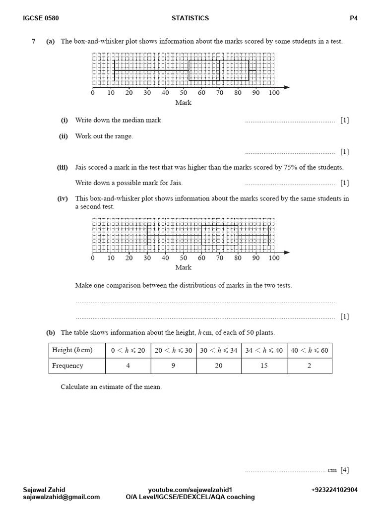p4 Statistics Worksheet 2 | PDF | Histogram | Descriptive Statistics