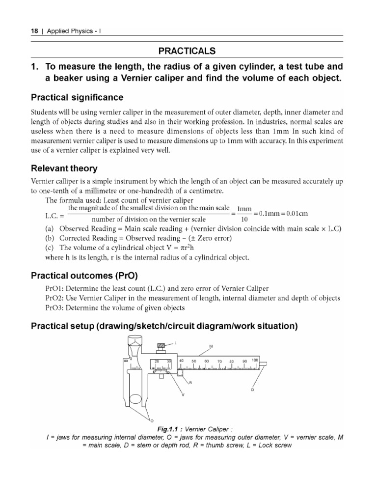Applied Physics-I Lab Manual | PDF