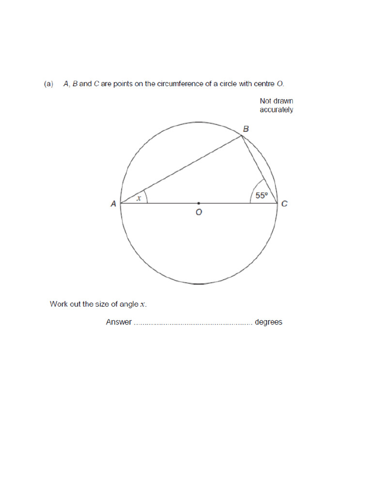 MYP 4 Circle Theorems Worksheet | PDF