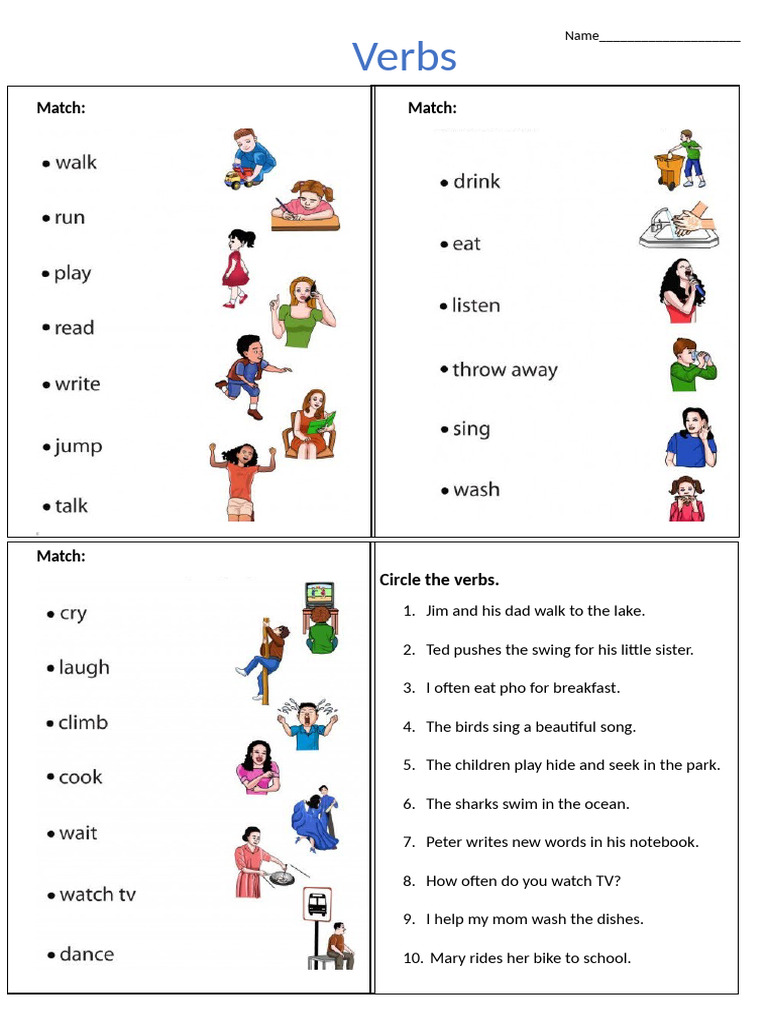 Action Verb Aff1 WD | PDF