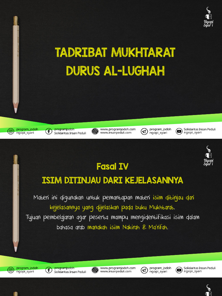 Isim Nakirah dan Ma’rifah dalam Bahasa Arab | PDF