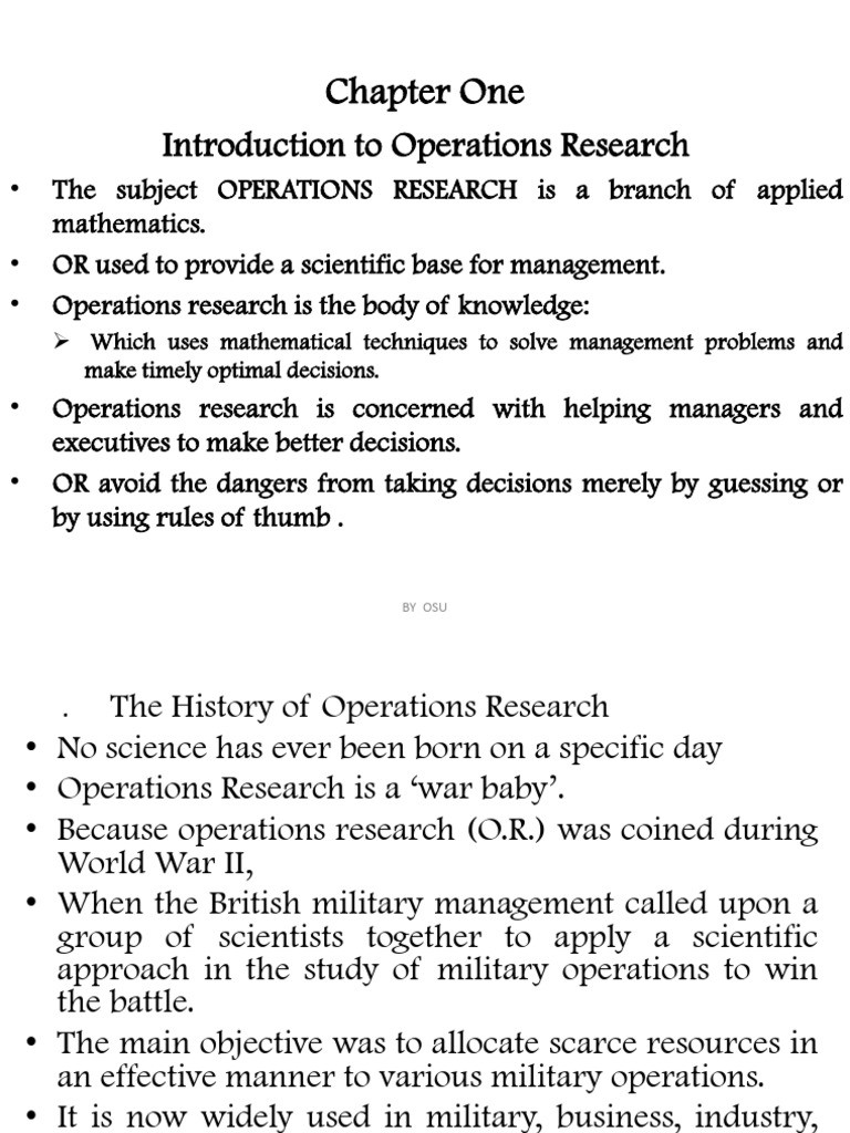 Introduction to Operations Research | PDF | Mathematical Optimization ...