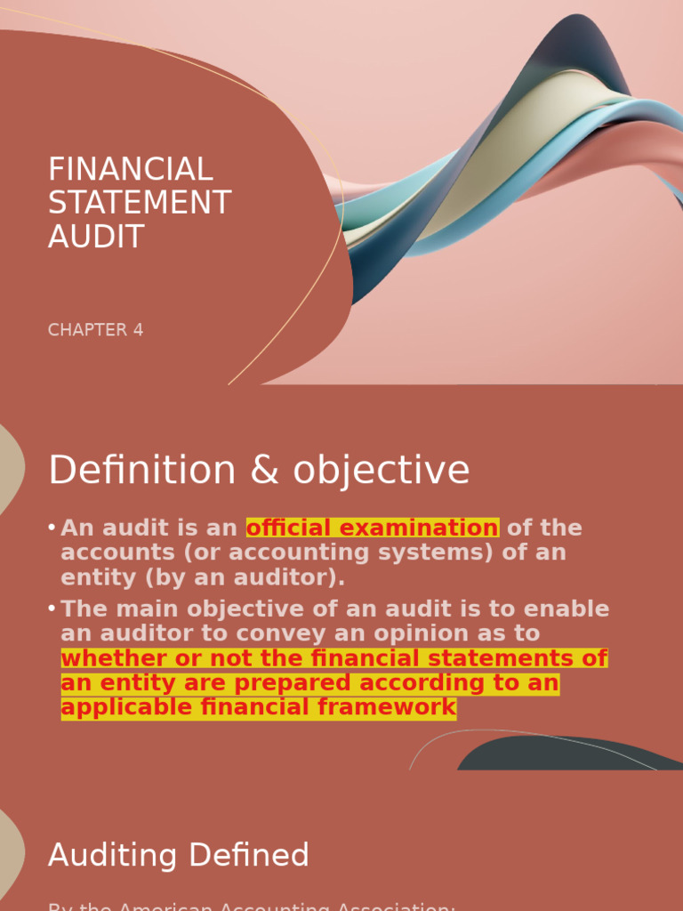 Financial Statement Audit Overview | PDF | Audit | Financial Audit