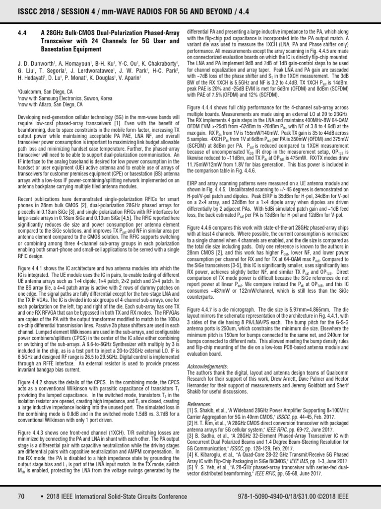 A 28GHz Bulk-CMOS Dual-Polarization Phased-Array Transceiver With 24 ...