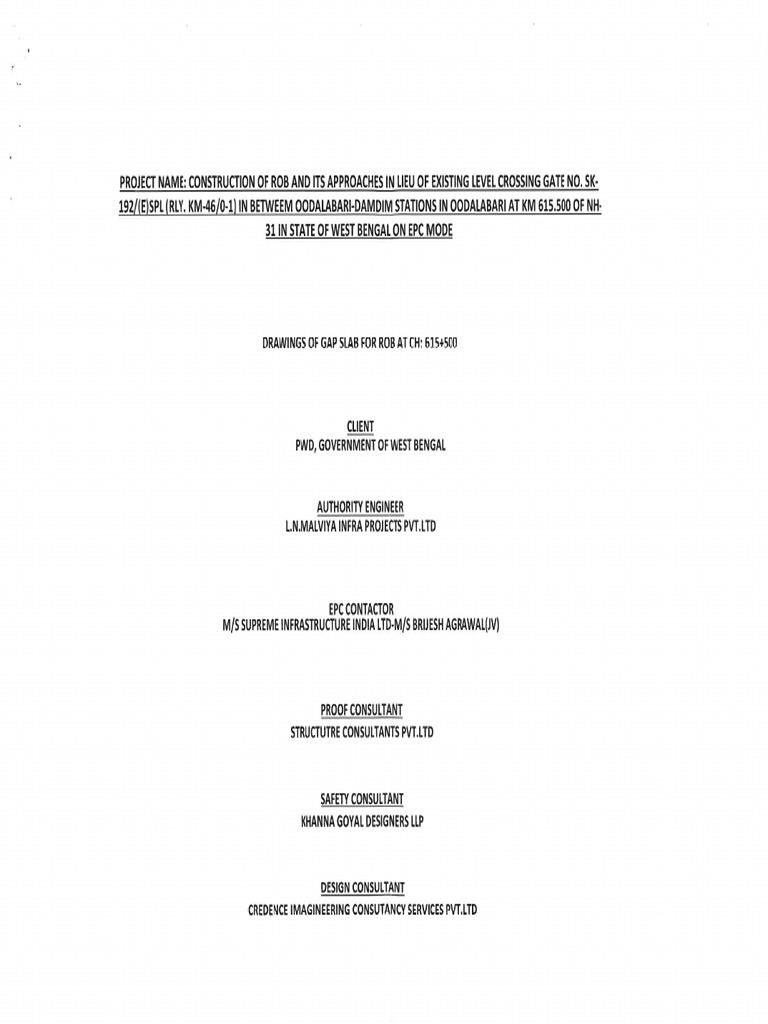 PNP X Section Gap Slab | PDF