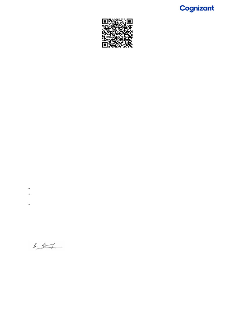 Cognizant Offer Letter | PDF | Wage | Salary