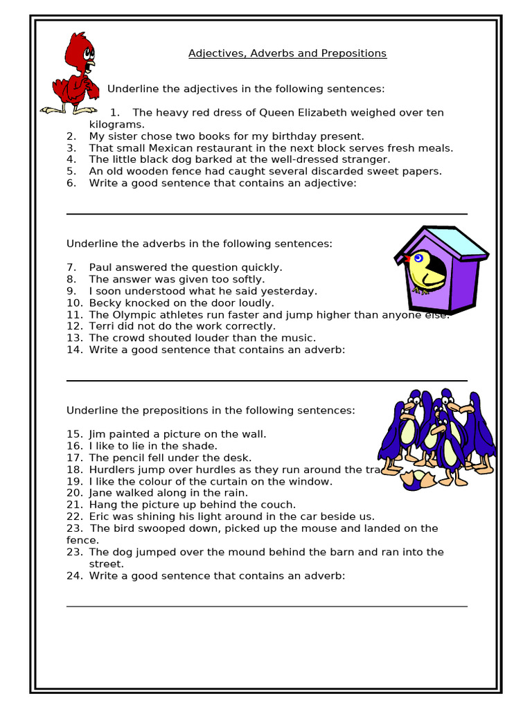 Adj - Adv - Prep | PDF