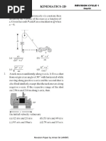 2D Kinematics Practice Questions and Answers | PDF | Applied And ...