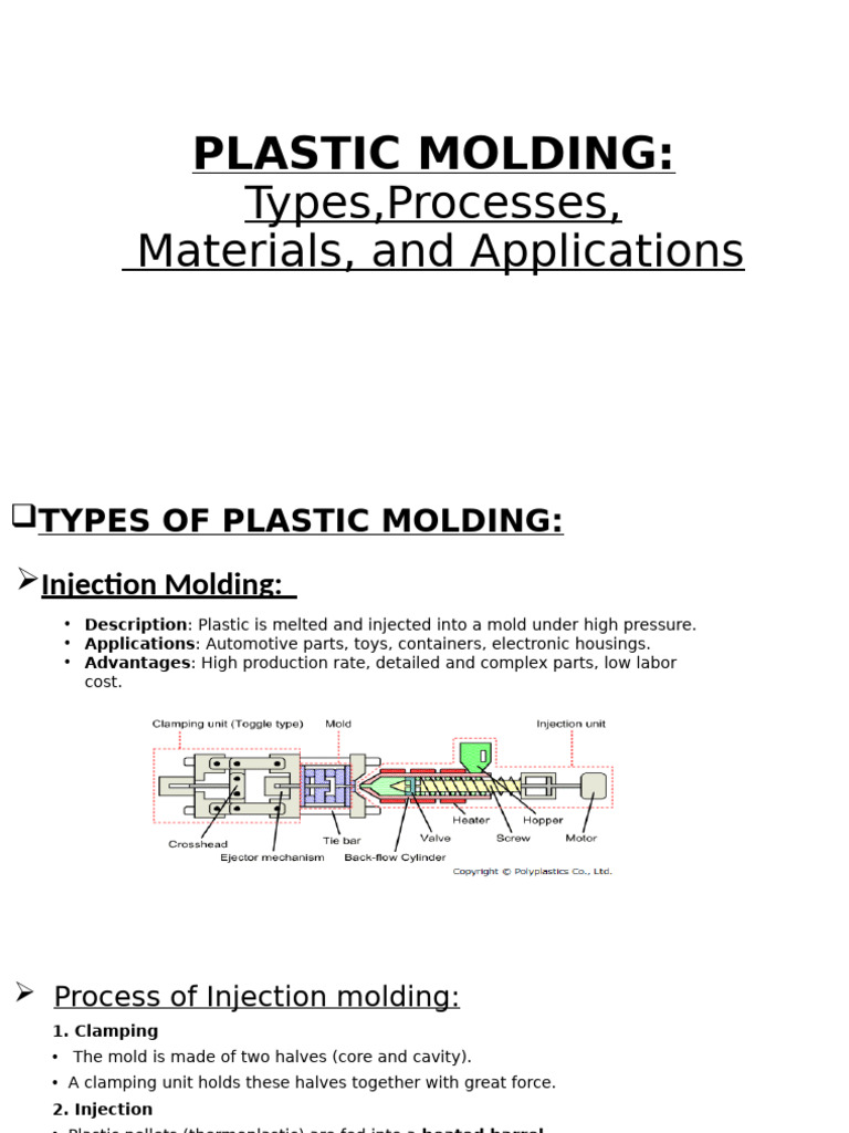 of Plastic Molding | PDF | Plastic | Secondary Sector Of The Economy