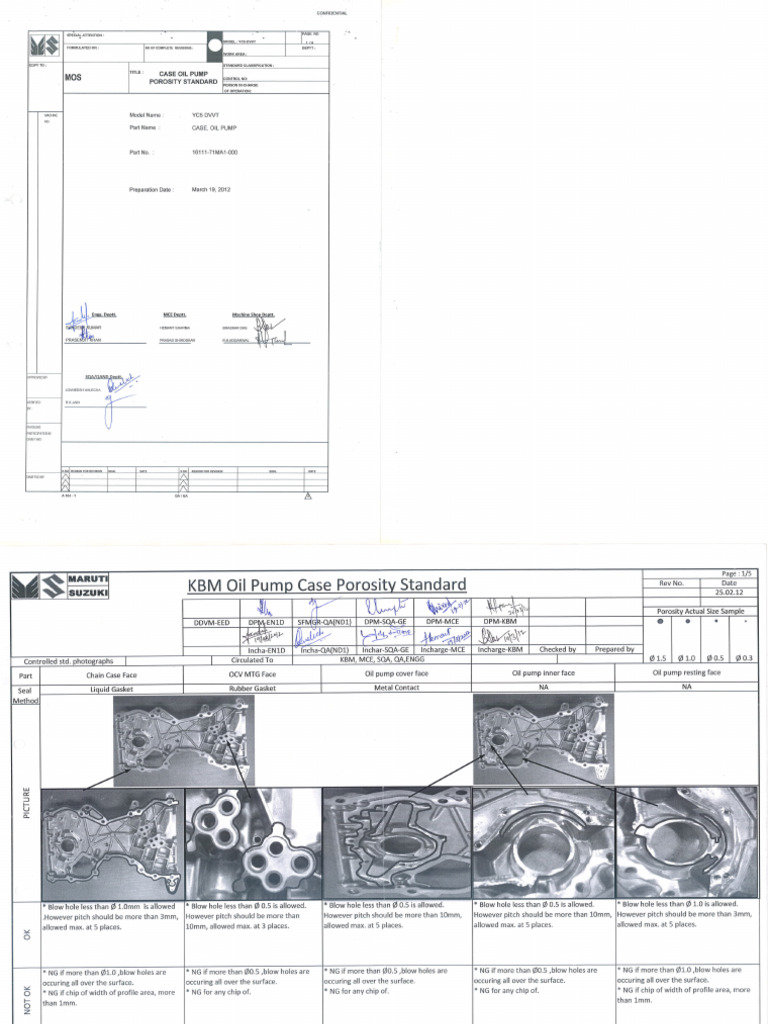 Msil Approved Porosity STD | PDF