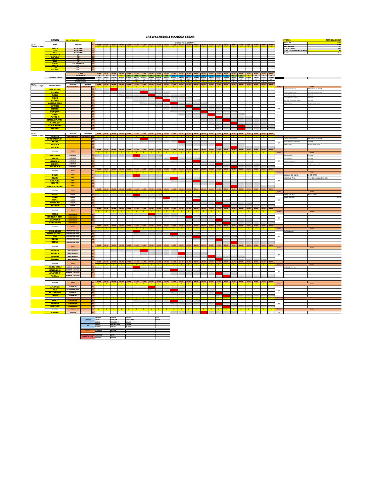 07 Juli 2025 - Schedule Mangga Besar | PDF