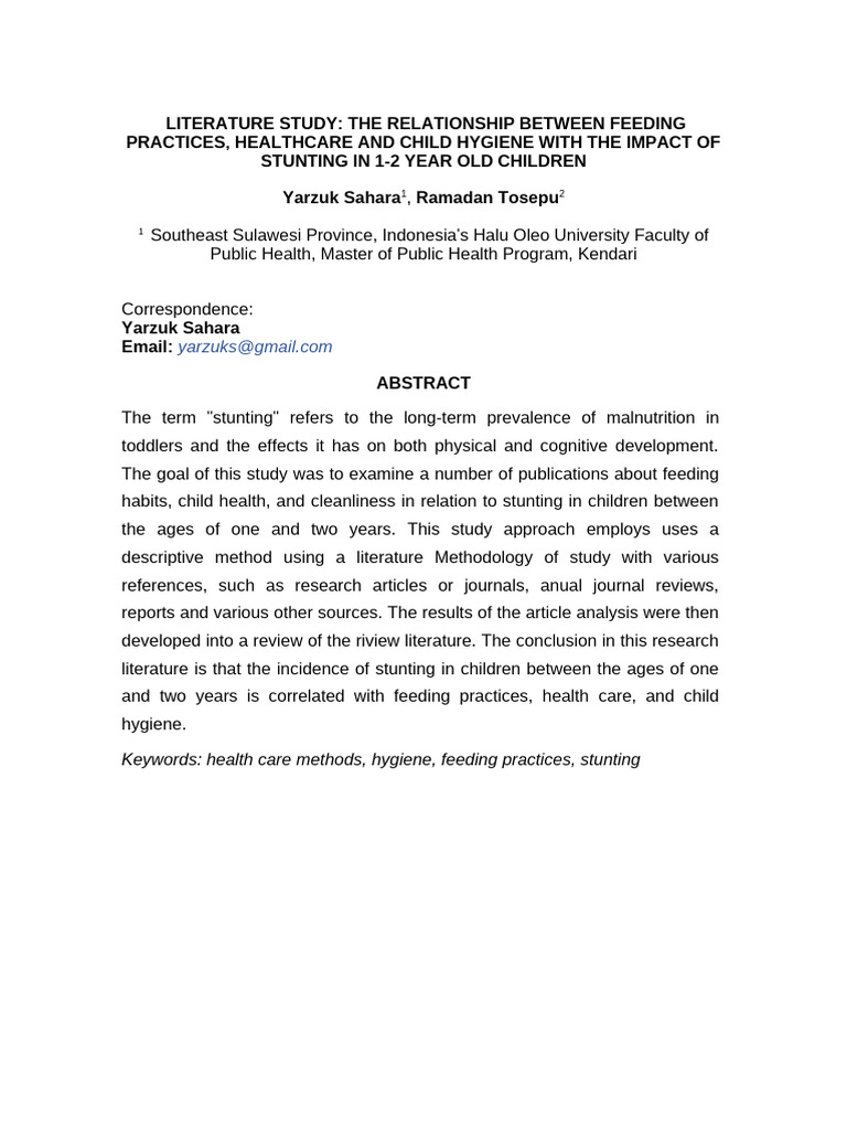 Sutdi Literature Yarzuk Sahara G2u122028 | PDF