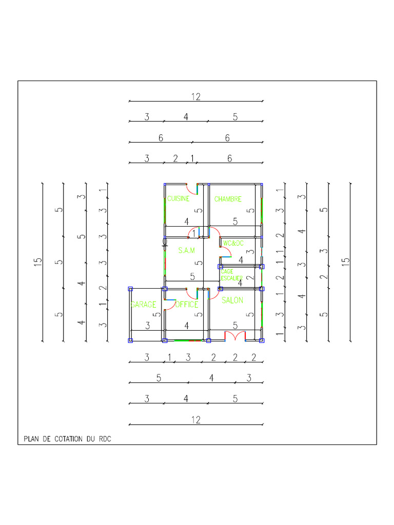 Projet Nyemba Vanessa Plan de Cotation Du RDC | PDF