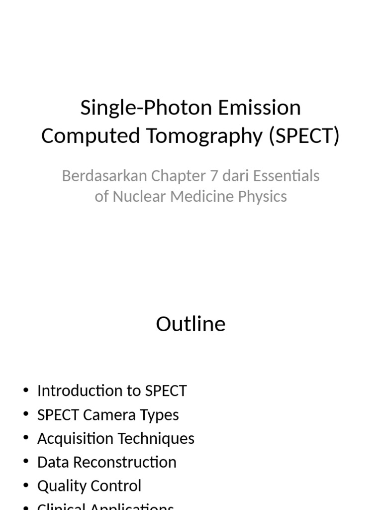 SPECT Chapter7 Presentation | PDF
