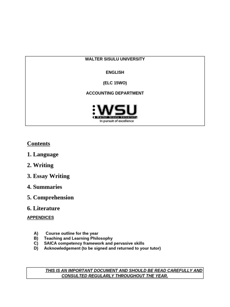 ELC15WO Semester Course Work | PDF | Speed Reading | Sentence (Linguistics)