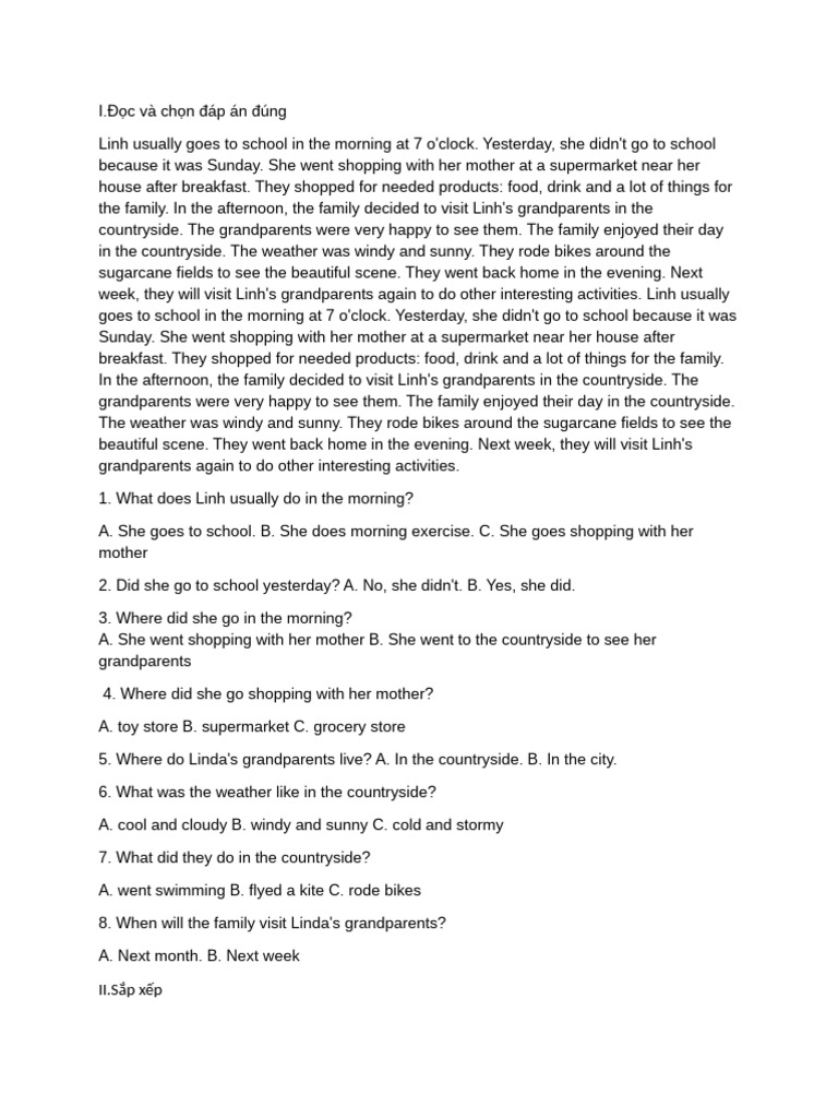 II.Sắp xếp | PDF