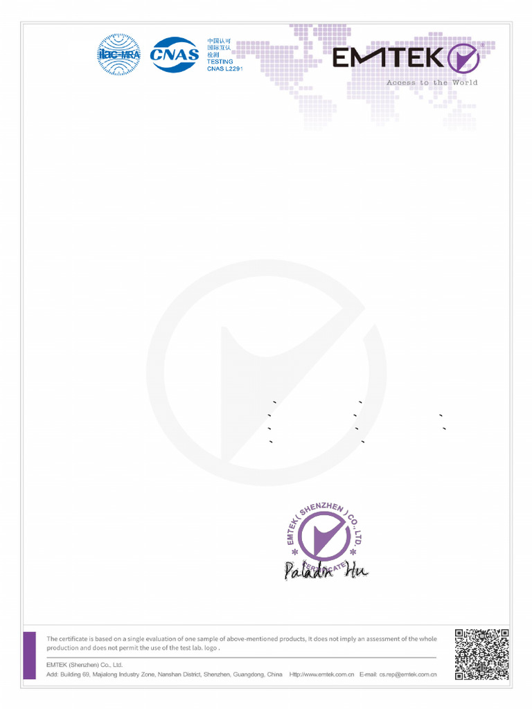 IP65 CE-LVD-IEC 62109 Certification | PDF