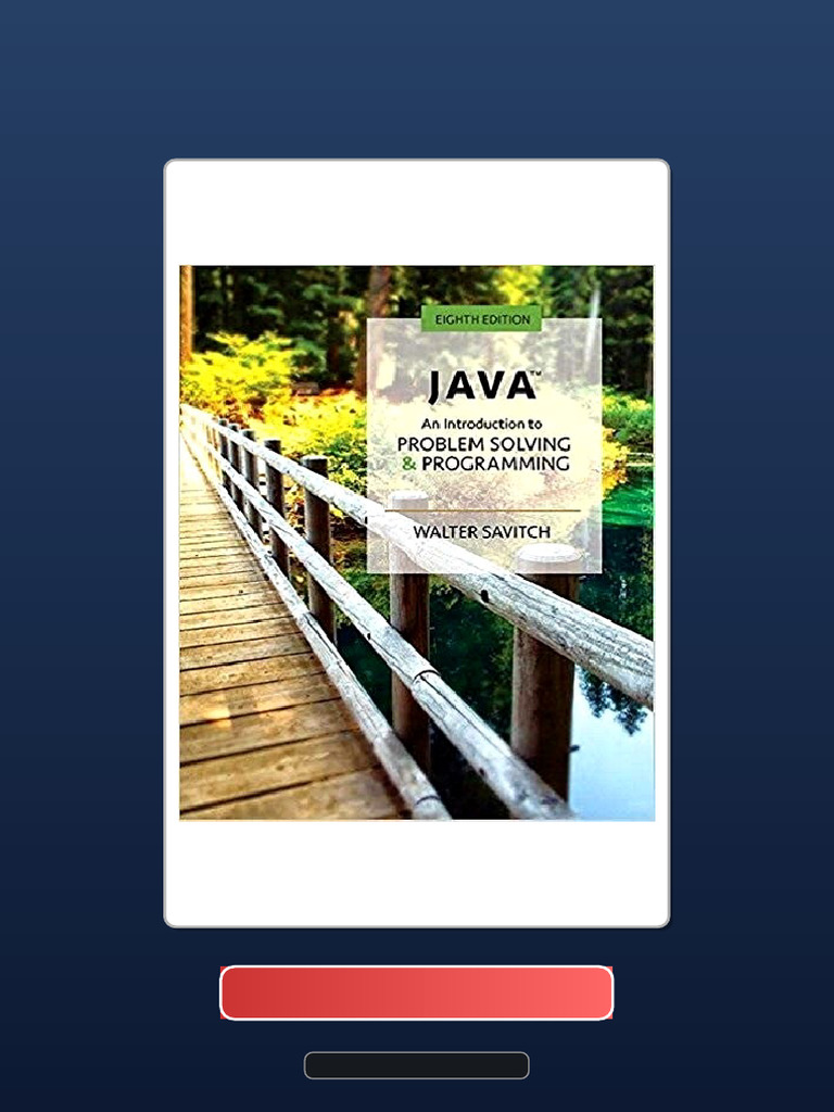 Java An Introduction To Problem Solving and Programming 8th Edition ...