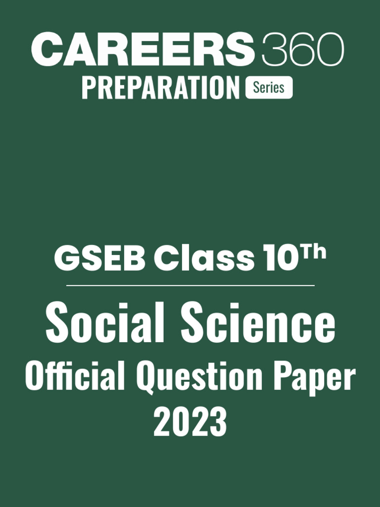 GSEB Class 10 Social Science Question Paper 2023 - Download PDF ...